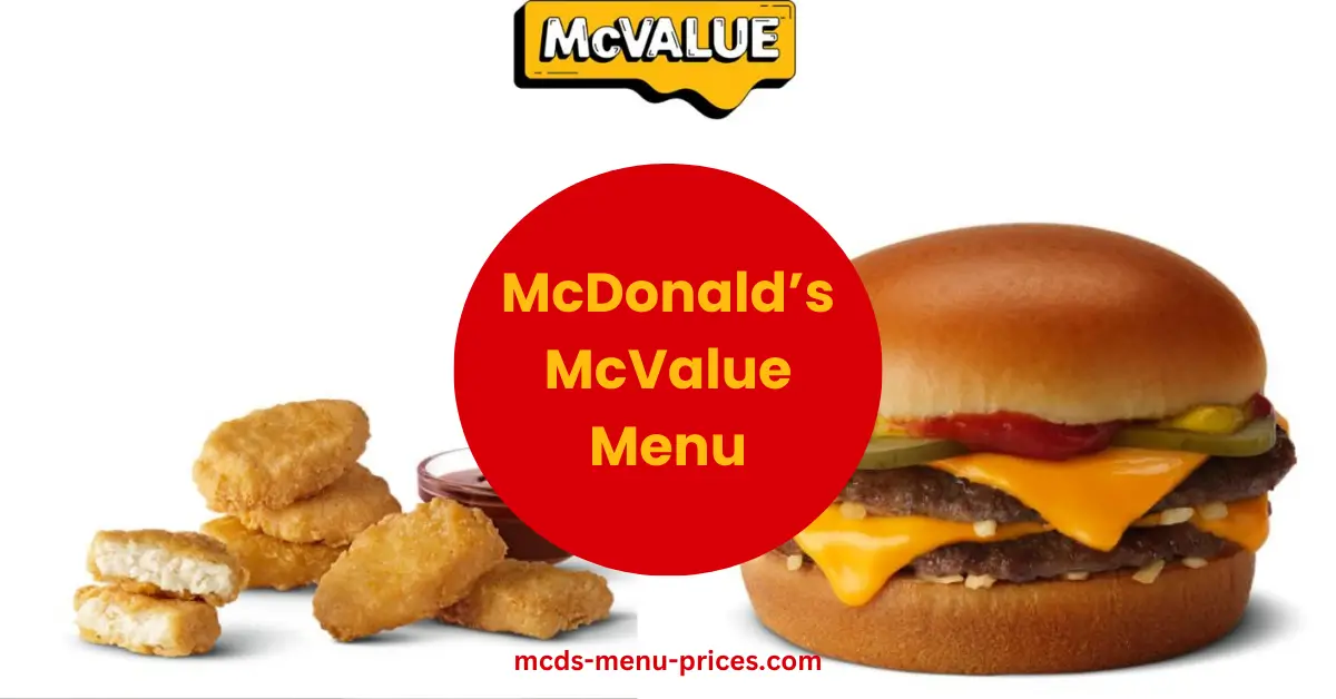 McDonald's McValue Menu (May 2025)